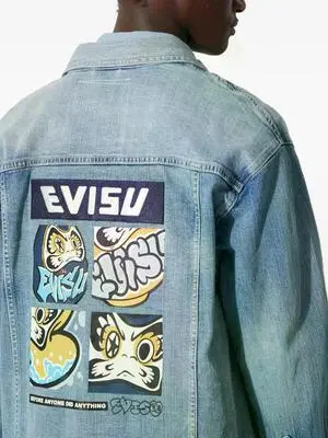 EVISU Patchwork Denim Jacket