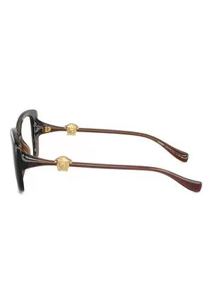 Versace Medusa-detail Square-frame Glasses