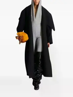 Balmain Oversized Lapel Wool-blend Coat