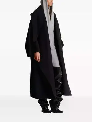 Balmain Oversized Lapel Wool-blend Coat