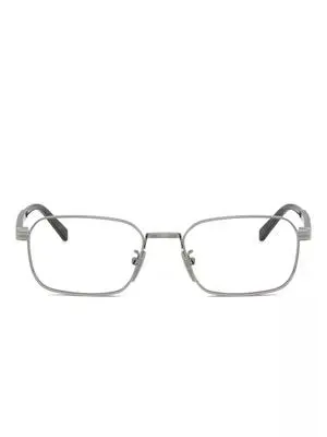 Prada Rectangle-frame Eyeglasses - Silver
