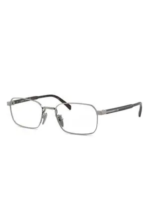 Prada Rectangle-frame Eyeglasses - Silver