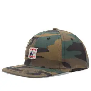 RANDY'S GARMENTS Randy’s Garments 5 Panel Logo Snapback Cap - Woodland Camo Twill