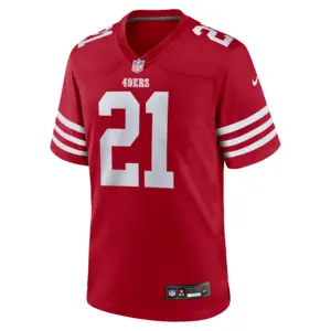 Nike Deion Sanders San Francisco 49ers Retired Nfl Game Jersey - Red