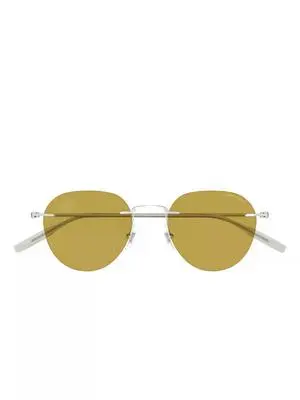 Montblanc Round-frame Sunglasses - Silver