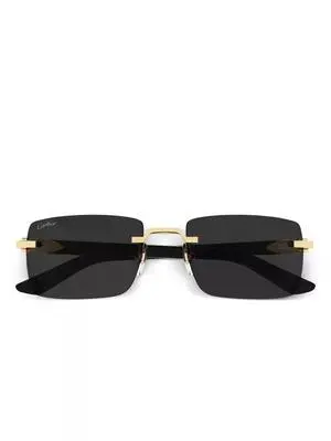 CARTIER Rectangle Sunglasses - Black