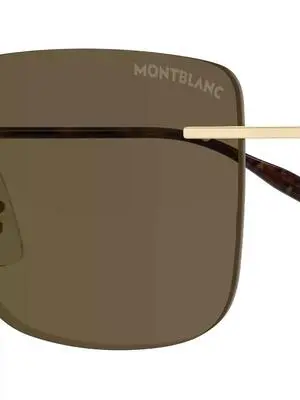 Montblanc Rectangle Sunglasses - Gold