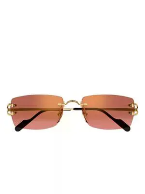 CARTIER Rectangle-frame Sunglasses