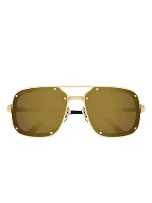 CARTIER Pilot-frame Sunglasses - Gold