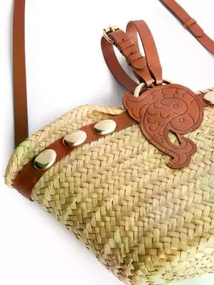 Emilio Pucci Studded Fish-appliqué Beach Bag