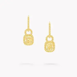 Yellow Diamond Earrings