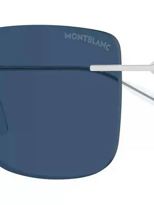 Montblanc Rectangle Sunglasses - Silver