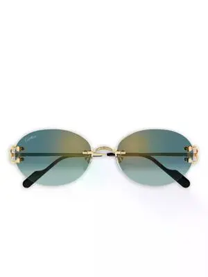 CARTIER Round-frame Sunglasses - Gold