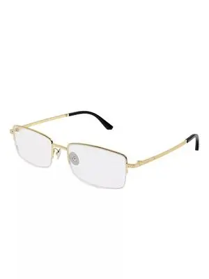 CARTIER Rectangle-frame Glasses - Gold