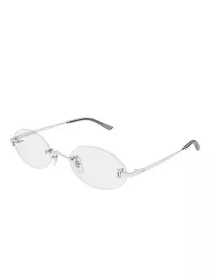 Cartier Oval-frame Glasses - Silver