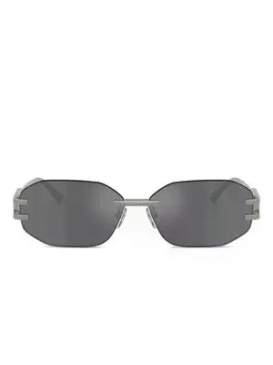 Versace Geometric-frame Sunglasses - Silver