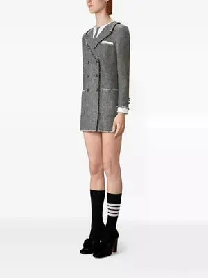 Thom Browne Trompe L'oeil Donegal Tweed Dress