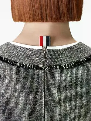 Thom Browne Trompe L'oeil Donegal Tweed Dress