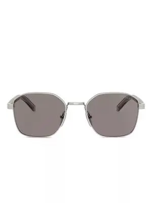 Prada Geometric-frame Sunglasses - Silver