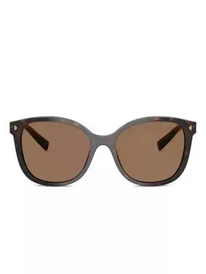 Prada Round-frame Sunglasses - Brown