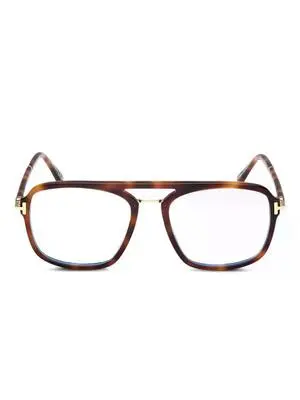 TOM FORD Pilot-frame Glasses - Brown