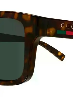 Gucci Rectangle Sunglasses - Brown