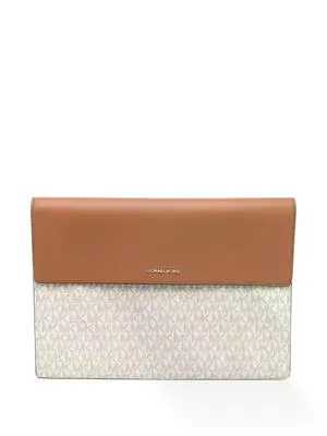 Michael Kors Jet Set Signature Logo Laptop Case - Neutrals