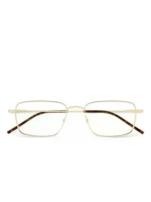 Saint Laurent Square Frame Glasses - Gold