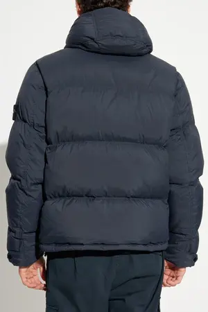 Stone Island Down Jacket With Hood
