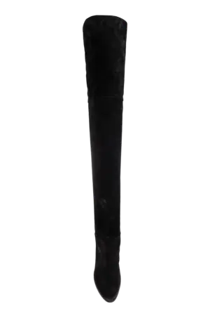 Chloé Leather Heeled Over-the-knee Boots - Black