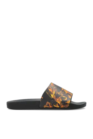 Versace Printed Rubber Slide Sandals