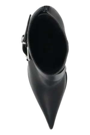 Alexander McQueen Heron Heeled Ankle Boots - Black
