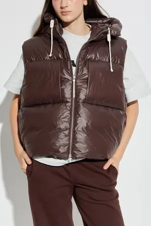 JIL SANDER Puffer Vest With Hood