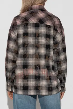 Palm Angels Checked Pattern Shirt - Multicolour