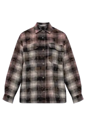 Palm Angels Checked Pattern Shirt - Multicolour