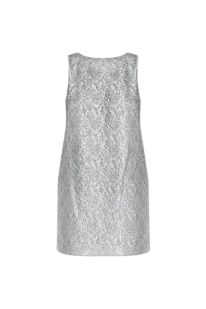 Kate Spade New York Sleeveless Mini Shift Dress - Silver