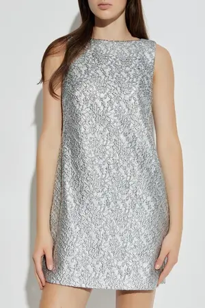 Kate Spade New York Sleeveless Mini Shift Dress - Silver