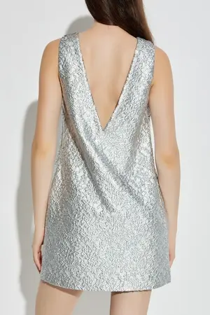 Kate Spade New York Sleeveless Mini Shift Dress - Silver