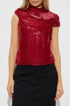 SELF-PORTRAIT Lurex Thread Top