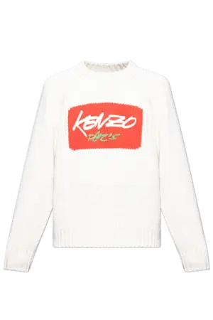 Kenzo Wool Knit Sweater - White