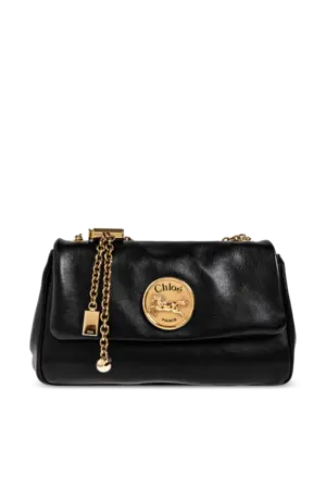 Chloé Shoulder Bag With Gold Chain - Black