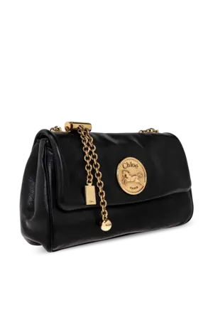 Chloé Shoulder Bag With Gold Chain - Black