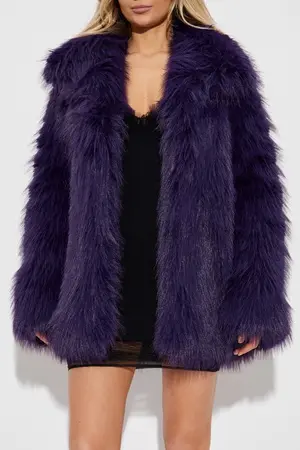 Dsquared2 Faux Fur Overcoat