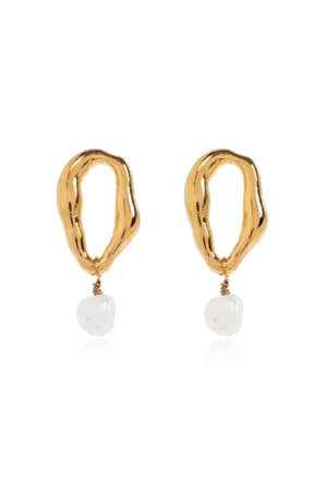 FORTE_FORTE Earrings With Pearl - Gold