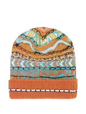 LANEUS Ribbed Beanie - Orange