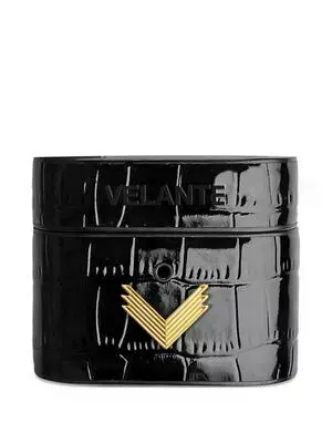 VELANTE Leather Air Pods Case - Black