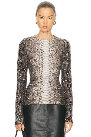 Gabriela Hearst Asha Top - Greyscale