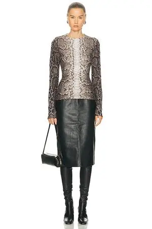Gabriela Hearst Asha Top - Greyscale
