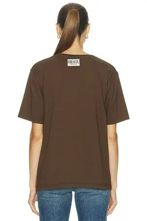 Khaite Mae Short Sleeve Tee - Bark