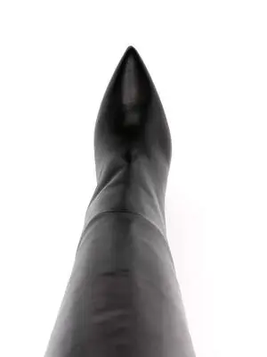ANNA F. 95mm Leather Below-knee Boots